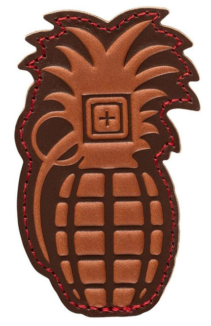5.11 Tactical "Pineapple Grenade" Leather Morale Patch - Hero Outdoors