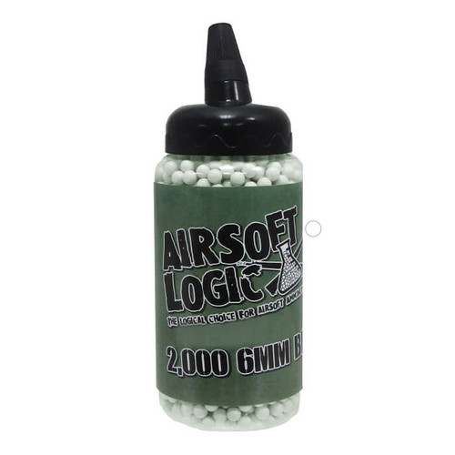 Airsoft Logic 0.25G TRACER BB (2000CT Bottle) Green - Hero Outdoors