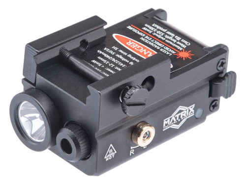 Matrix Tactical L53980 420 Lumen Pistol Flashlight w/ Green Laser ...