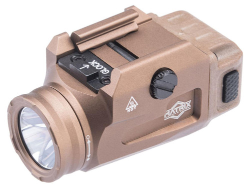 Matrix Tactical L5215B 600/500 Lumen Pistol Flashlight w/ Rechargeable ...