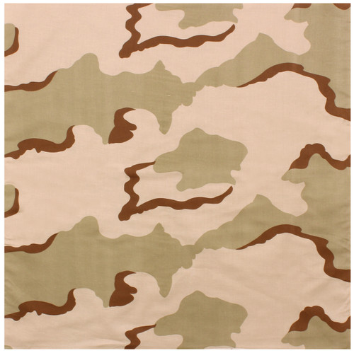 Rothco Large Camo Bandana - Tri-Color Desert Camo - Hero Outdoors