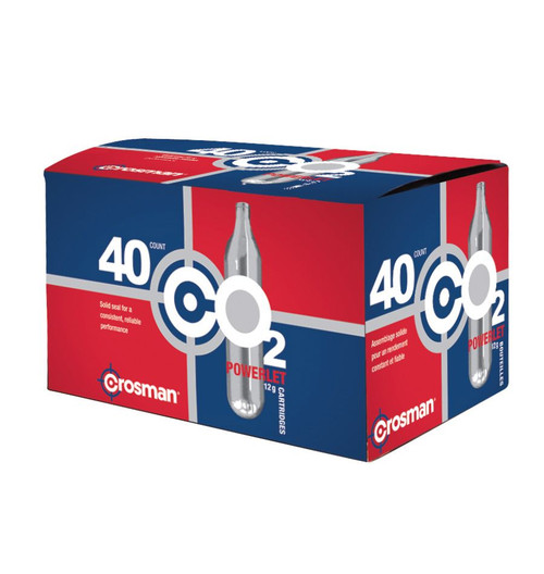 Crosman CO2 12g Powerlet Cartridge - 40 Pack - Hero Outdoors