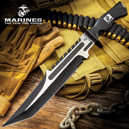 USMC Operation Mako Knife w/Sheath - Hero Outdoors