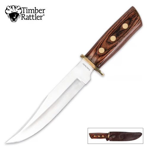 Timber Rattler Wise Oak Bowie Knife - Hero Outdoors