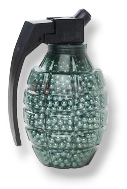 KWC 4.5MM STEEL BB GRENADE PACKAGE W/ 2000 counts/bottle - Hero Outdoors