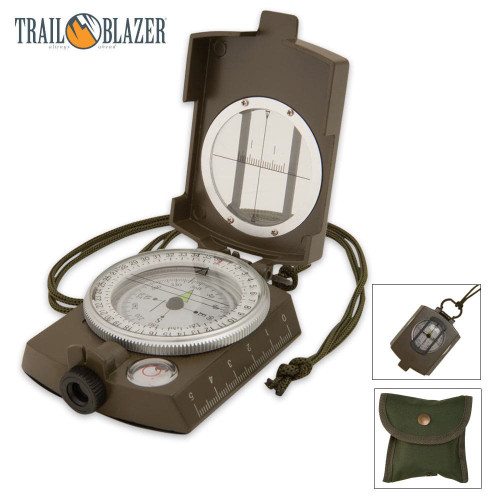 Trailblazer Military Style Compass - Hero Outdoors