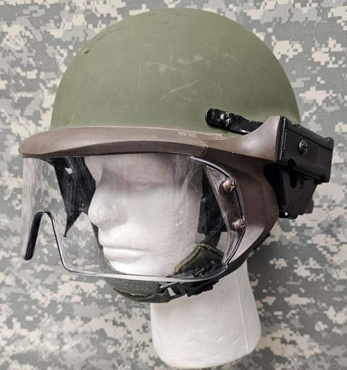 Canadian Armed Forces Kevlar Helmet CG634 w/ Revision Flip Down Visor ...