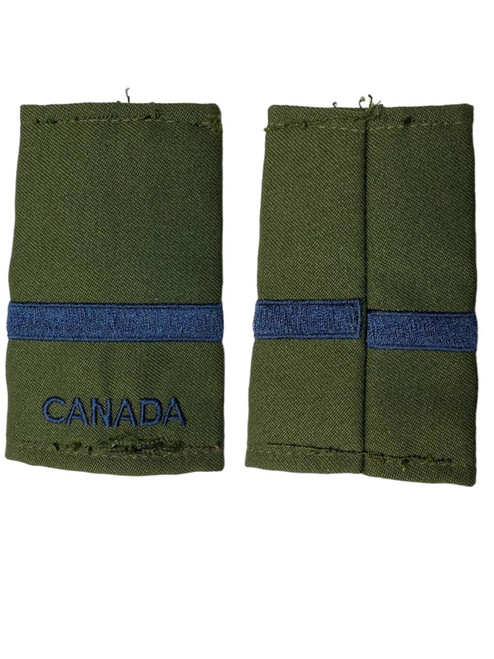 Canadian Armed Forces Green Rank Epaulets Air Force - Second Lieutenant ...
