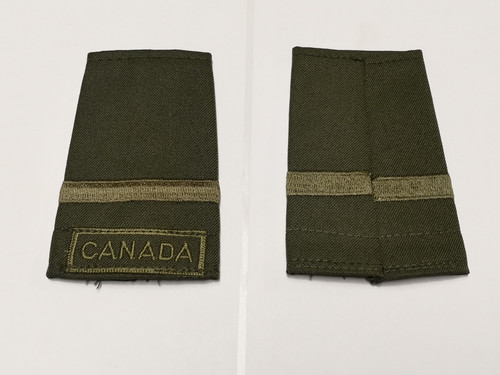Canadian Armed Forces Rank Epaulets Army - Second lieutenant - Hero ...