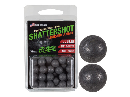 Dust Devil Shattershot Sling Shot Ammo, 3/8", 75ct - Hero Outdoors