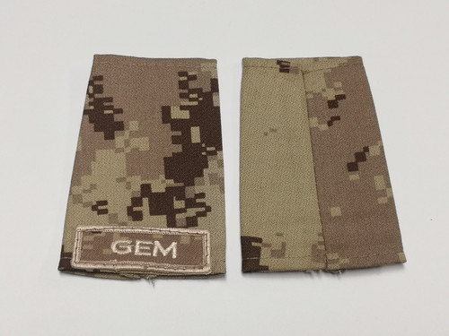 Canadian Armed Forces Arid Cadpat Rank Epaulets GEM - Private (Basic) - Hero Outdoors