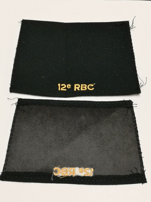 Canadian Armed Forces Dark Green Rank Epaulets Unsewn 12e RBC - Private ...