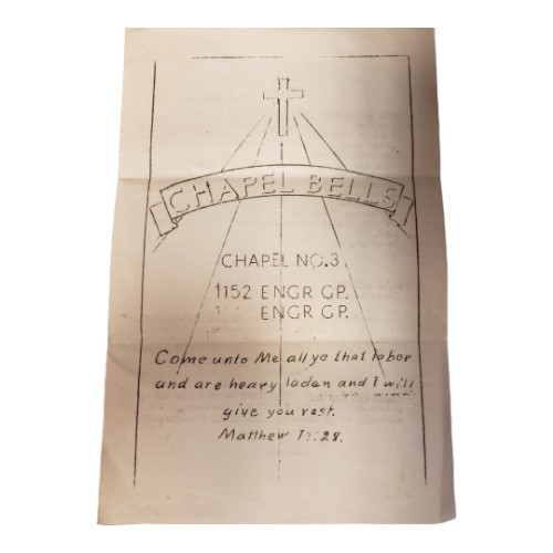 WW2 US Armed Forces Sunday Mass Leaflet - Hero Outdoors