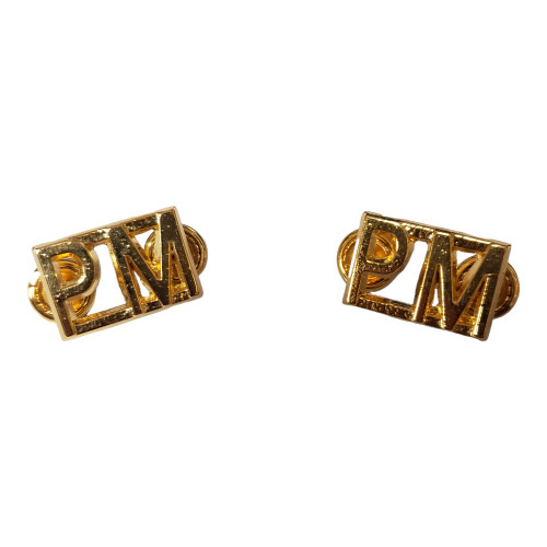 Canadian Armed Forces Military Police/French PM Shoulder Tittles Pins ...