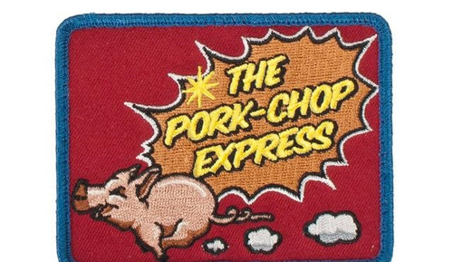 MIL-SPEC Monkey "Pork Chop Express" Hook and Loop Patch (Color: Full Color)