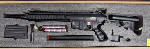 Echo1 ER-25K w/ Mock Silencer AEG Airsoft Gun -USEDⓈ - Hero Outdoors