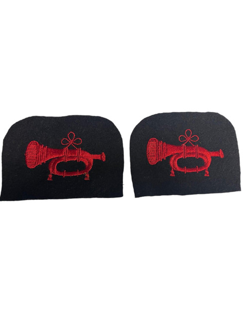 Royal Canadian Navy Bugler Trade Shoulder Badge Set
