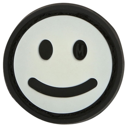 Mini Happy Face PVC - Morale Patch - Glow In The Dark - Hero Outdoors