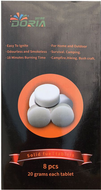 Doria Fire Solid Fuel Tablets 8 PK