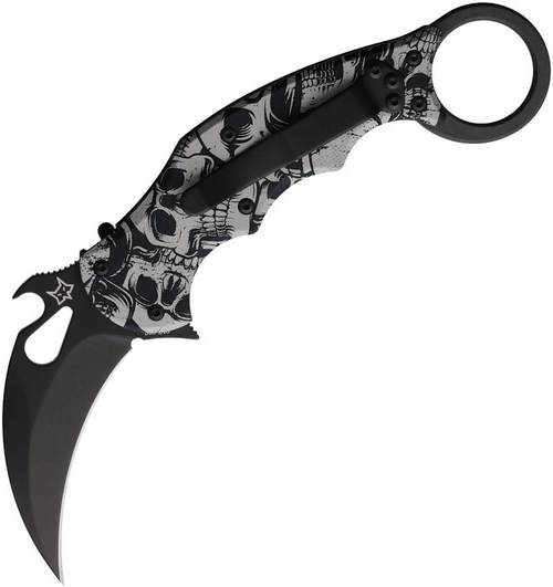 FOX Karambit Linerlock Skull