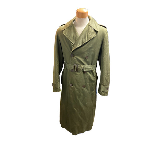 U.S. Armed Forces OG-107 Overcoat W/ Removable liner - Small Long