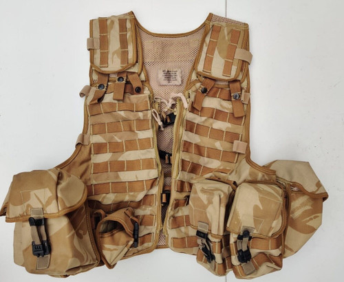 British Armed Forces Desert DPM Load Bearing vest W/ Pouches - Hero ...
