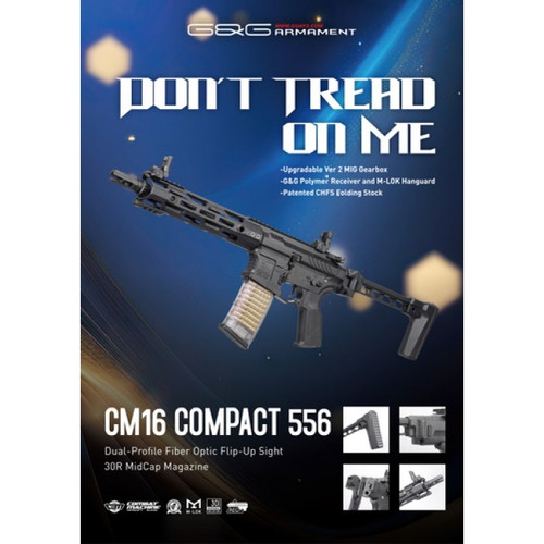 G&G Combat Machine CM16 Batto Compact Airsoft M4 AEG Rifle - Hero Outdoors