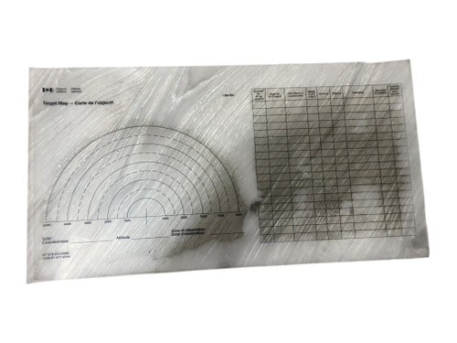 Canadian Armed Force Target & Grid Reference Plotting Map