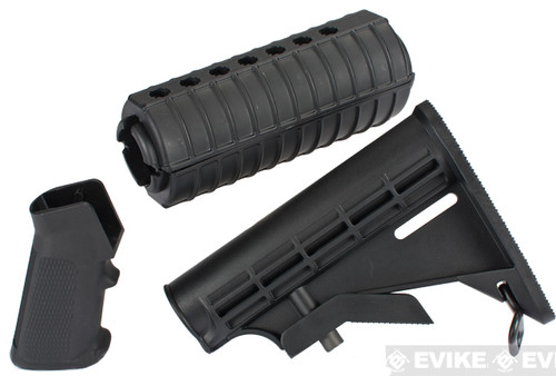 Furniture Kit for M4 Series Airsoft Rifles - Black - Hero Outdoors