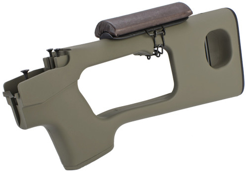 AIM Top Polymer Stock w Cheek Rest for SVD Series Airsoft Sniper Rifles ...