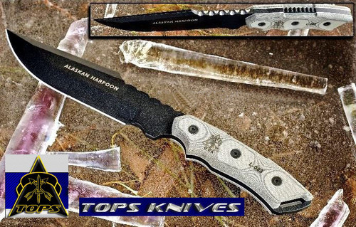 TOPS AH906 Alaskan Harpoon w/Combat Ballistic Nylon Sheath - Hero Outdoors