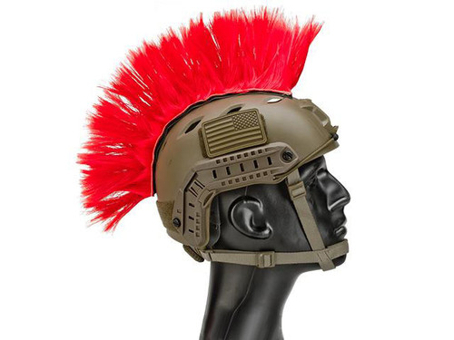 The Tacti-Cool Helmet Mohawk by Matrix - Red - Hero Outdoors