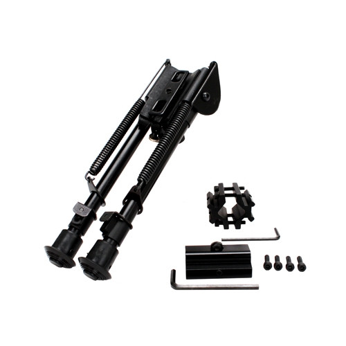 Bipod Precision Grade, Full Size, 3 Adapters - Hero Outdoors