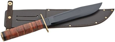 Sheffield Israeli Commando Knife with Leather Sheath - Hero Outdoors