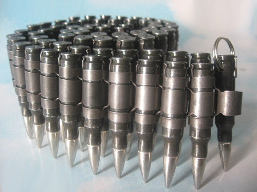 Bullet Belt 7.62 mm - Black Casings & Black Links - Hero Outdoors