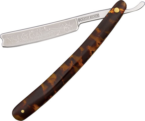 Rough Rider Razor - Imitation Tortoise Shell - Hero Outdoors