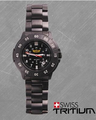 UZI Protector Quartz Watch 001M with Black Metal Strap - Hero Outdoors