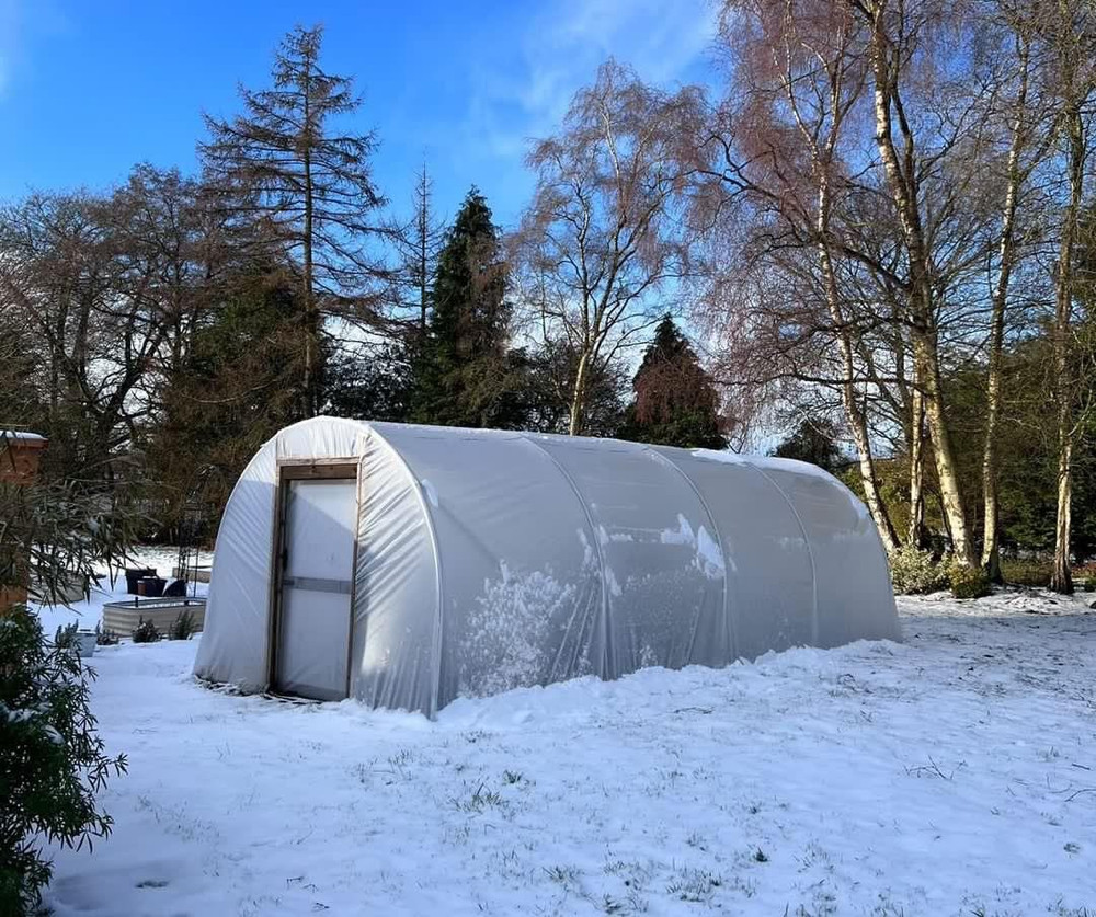 10ft x 48ft Straight Sided Polytunnel Kit, Heavy Duty Professional ...