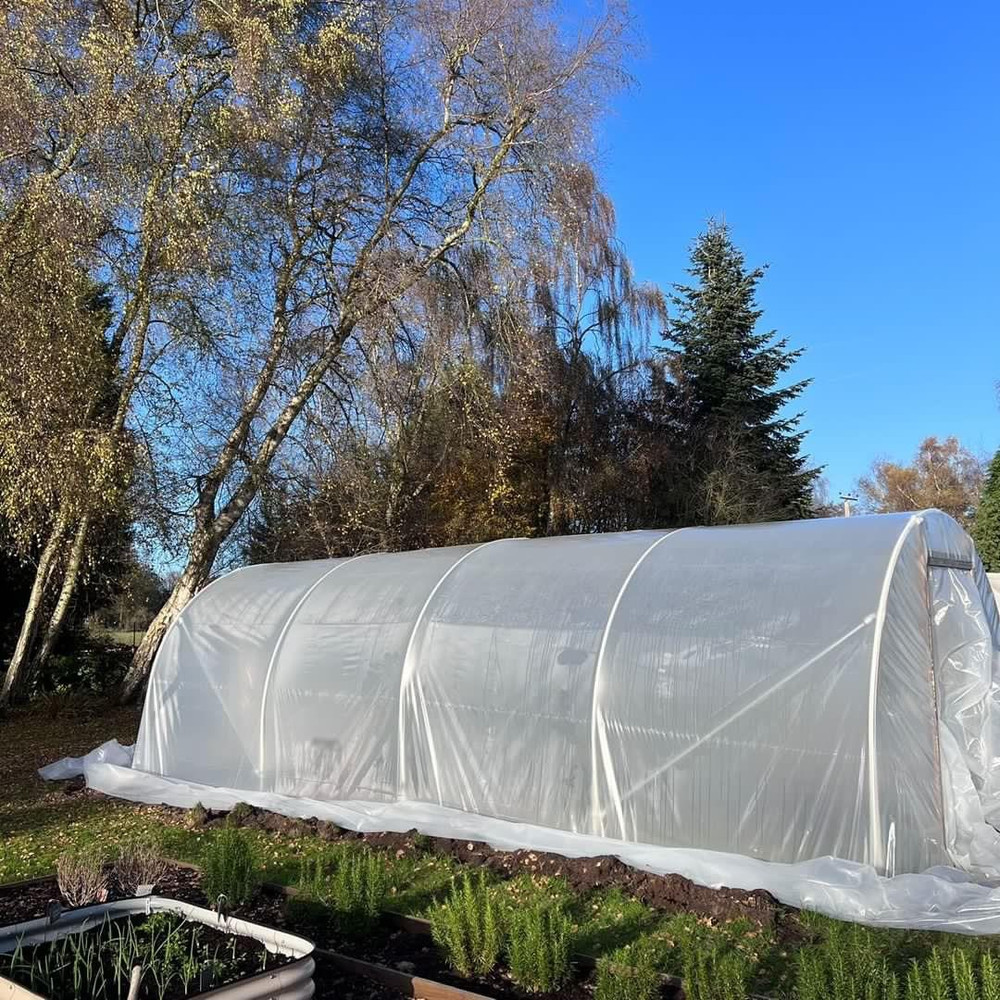 10ft x 48ft Straight Sided Polytunnel Kit, Heavy Duty Professional ...