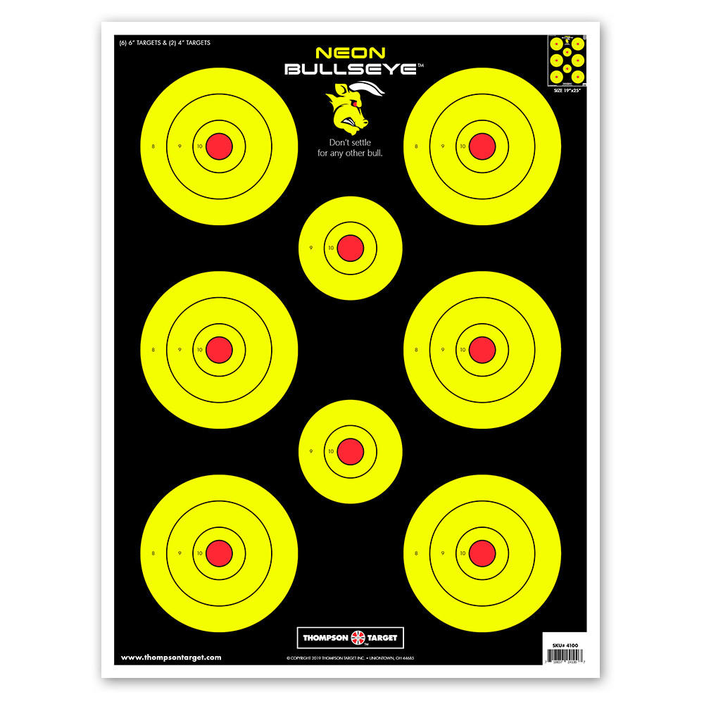 Ultra Bright Bullseye Target Combo Pack