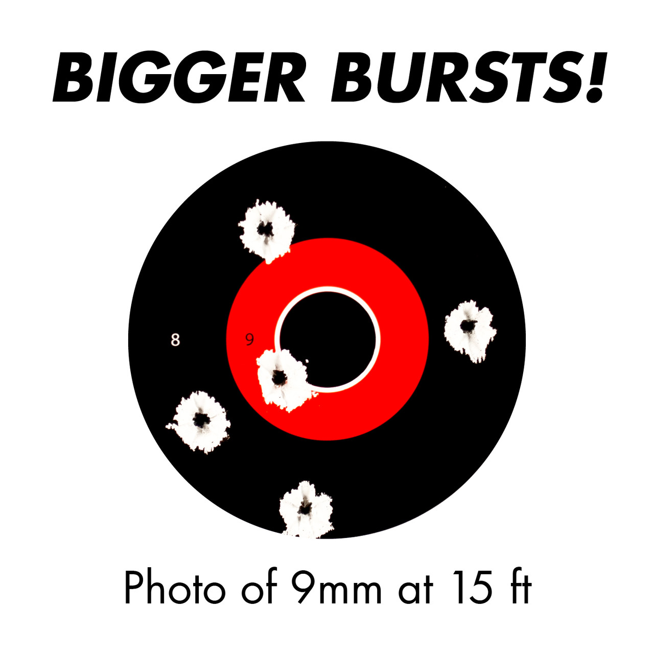 HALO IPSC Style Half-Size Reactive Splatter Shooting Targets