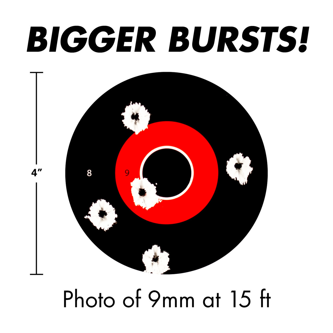 HALO Threat Code: RED Reactive Splatter Shooting Targets 12.5"x19"