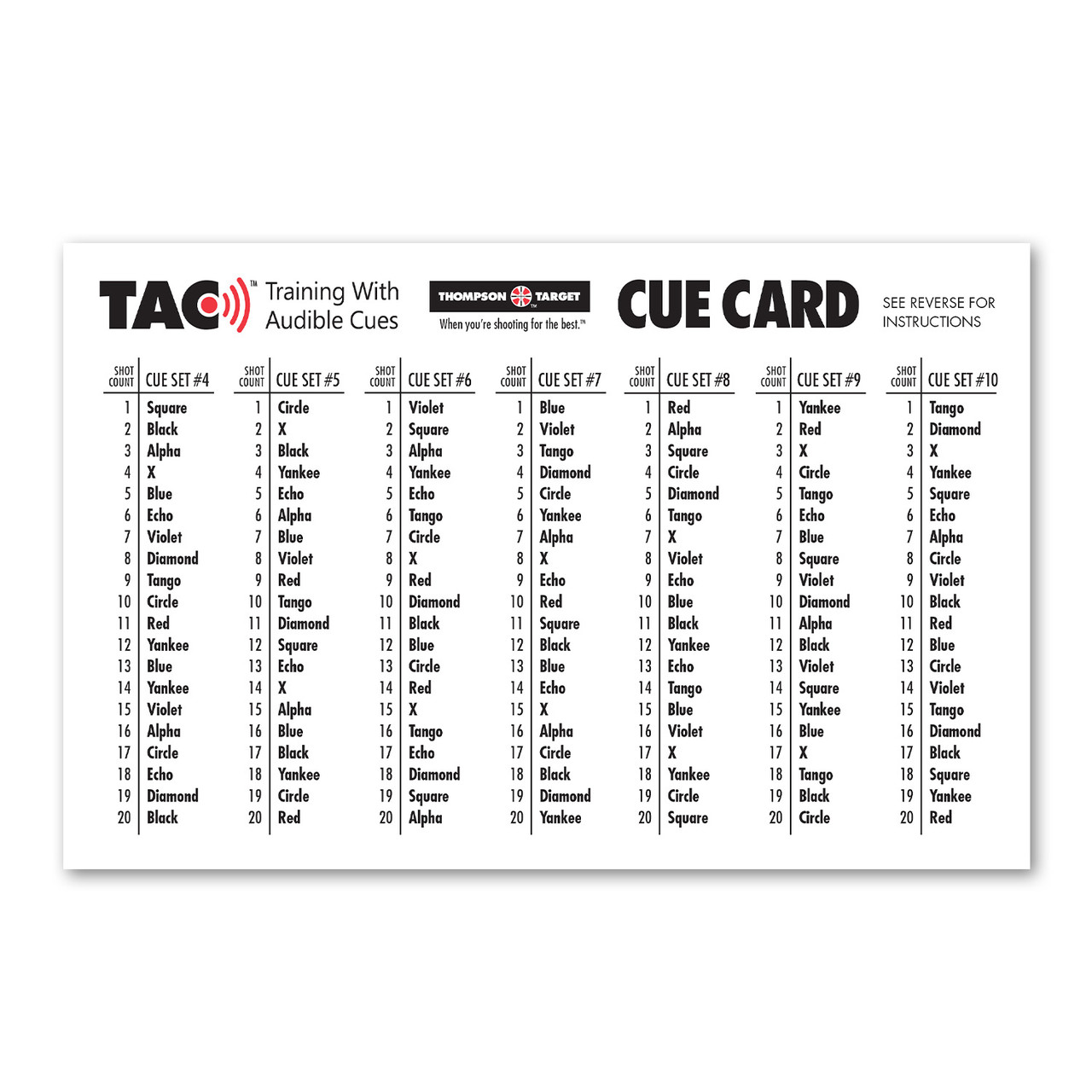 TAC (Training With Audible Cues) Advanced Tactical Training Target - 19 ...
