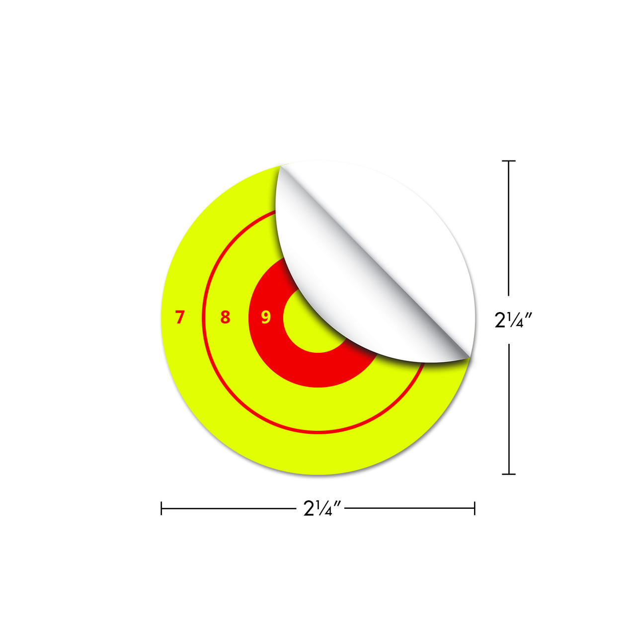 Stick•Um•Up Ultra Bright 2.25" Adhesive Shooting Targets