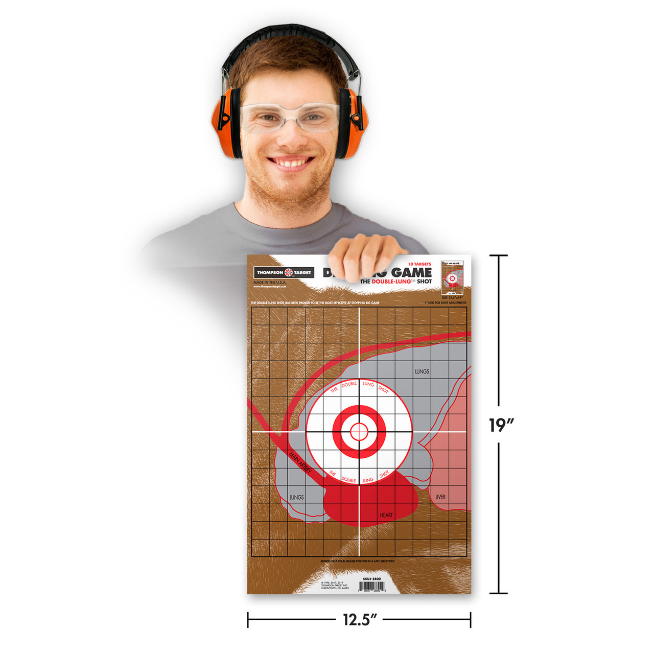 Life Size Deer/Big Game Vitals Hunting Shooting Targets