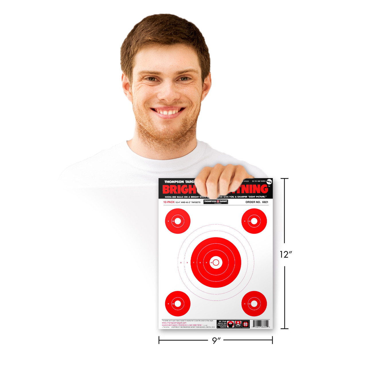 Bright Lightning 9"x12" Paper Range Shooting Targets