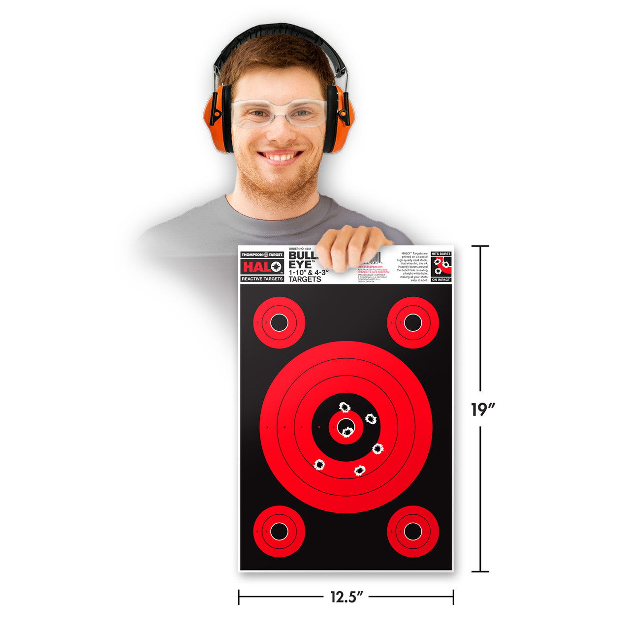 HALO Bullseye 10" & 3" Reactive Splatter Shooting Targets