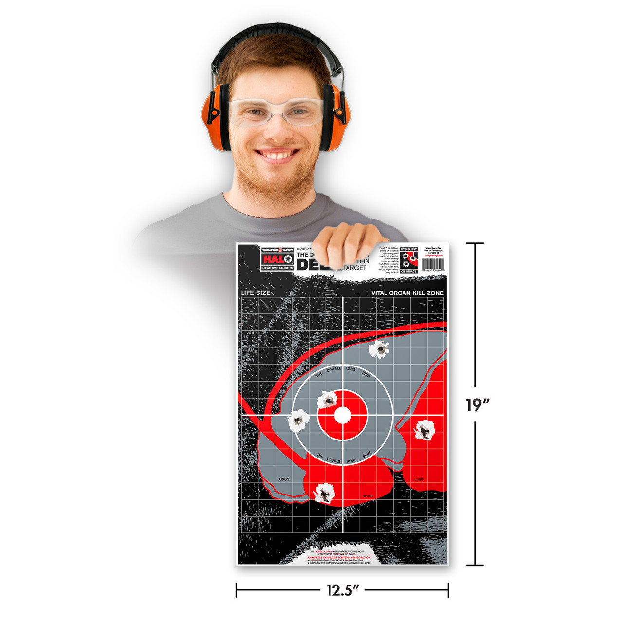 HALO Life Size Deer Reactive Splatter Shooting Targets