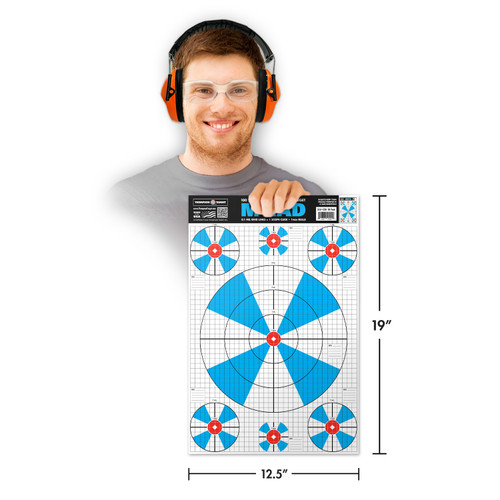 M-Rad Milliradian 12.5"x19" Scope Paper Shooting Targets