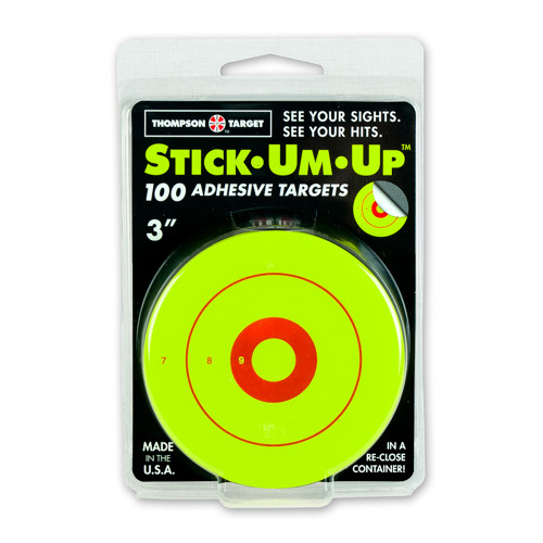Stick-Um-Up Green 3" Adhesive Shooting Targets by Thompson